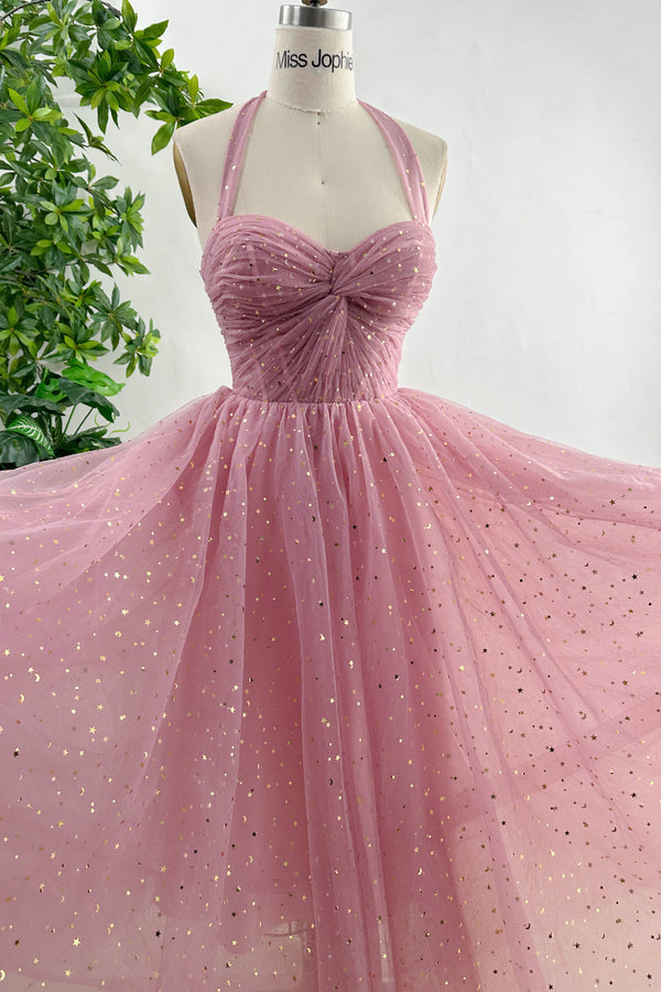 MissJophiel Sweetheart Corset Dusty Rose Dress with Removable Tie Straps