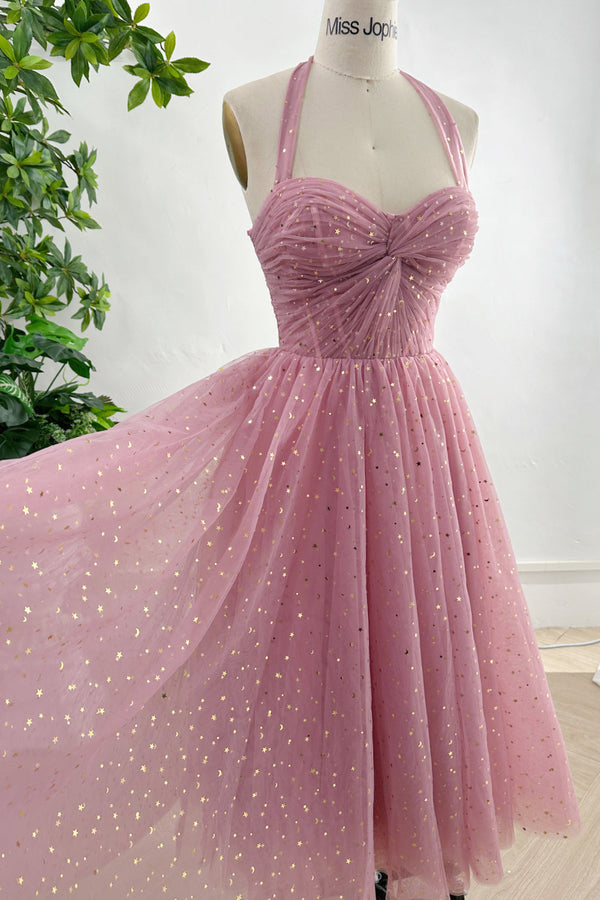 MissJophiel Sweetheart Corset Dusty Rose Dress with Removable Tie Straps